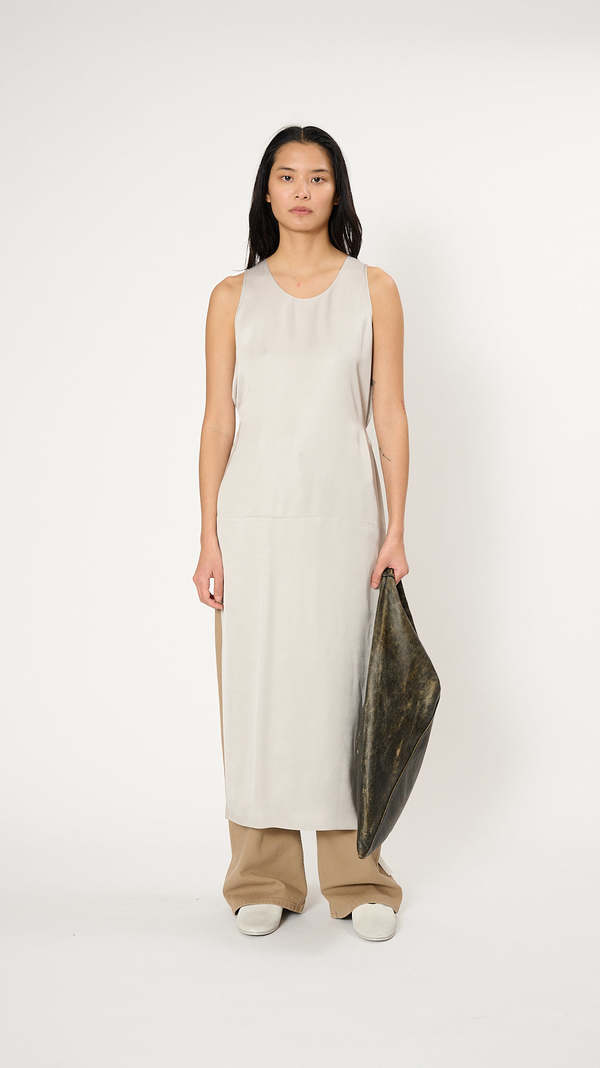 Maison Margiela Satin Dress - Greige | Garmentory