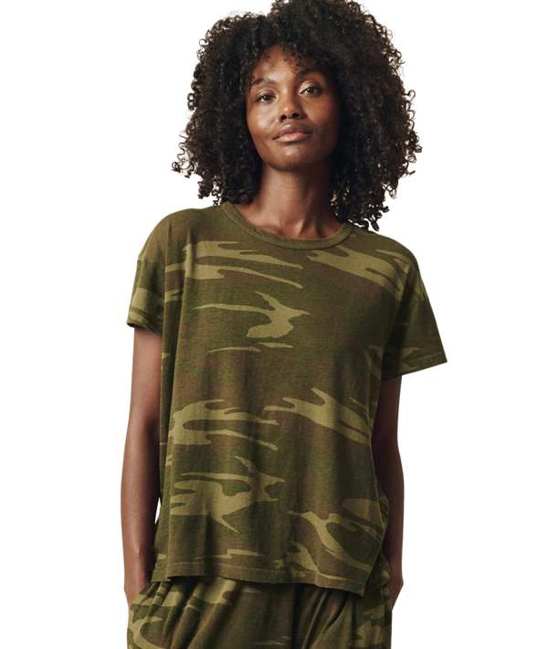 The Great. The Boxy Crew - Deep Woods Camo | Garmentory