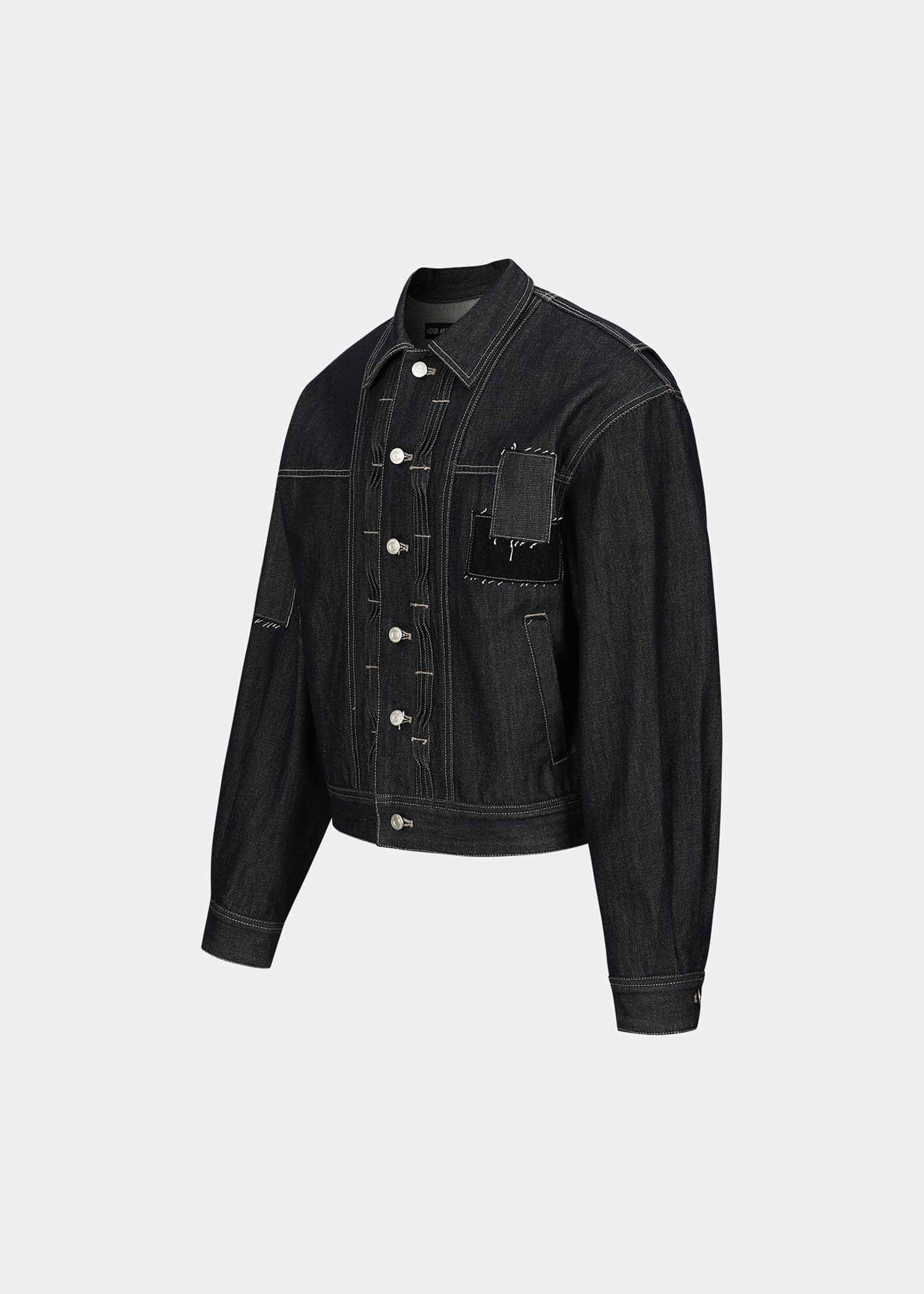 ANDERSSON BELL Indigo Patchwork Denim Jacket - Indigo | Garmentory