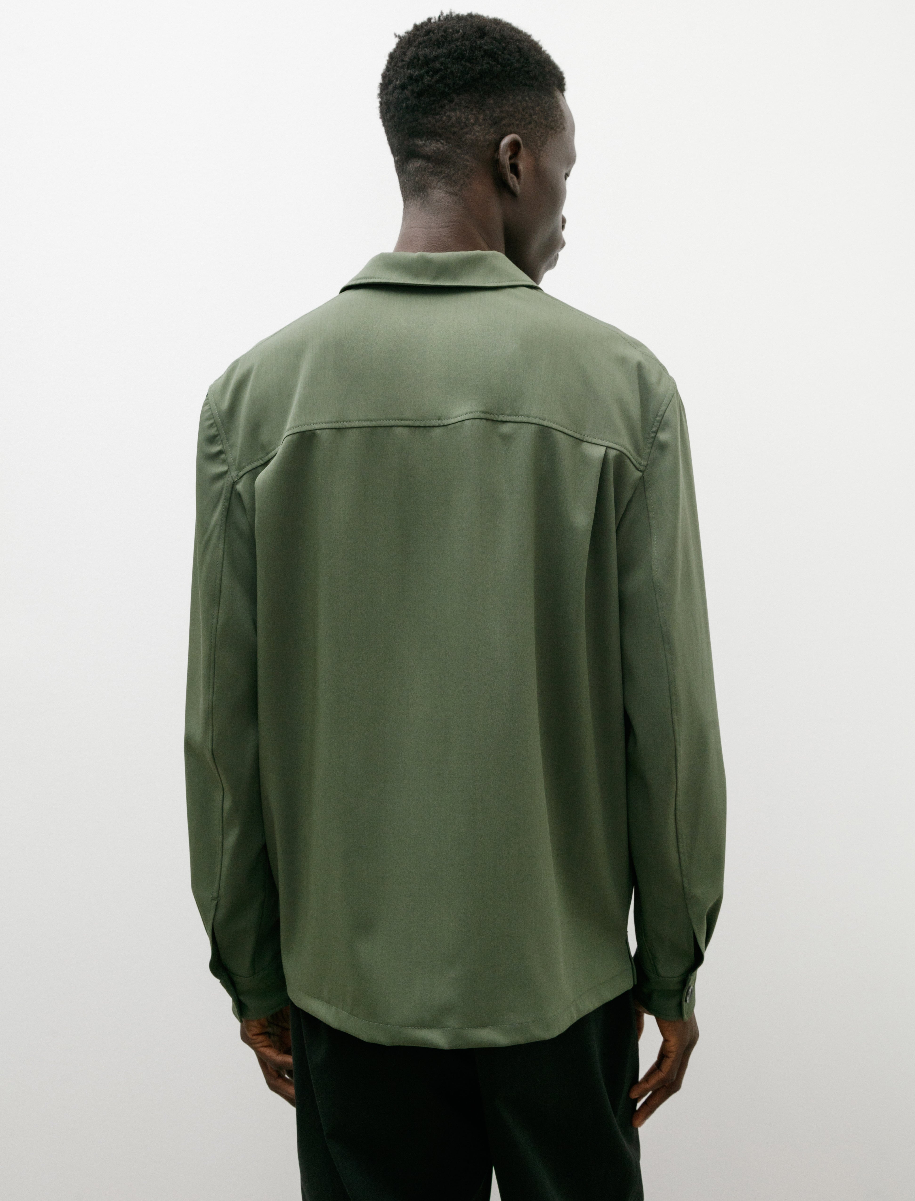 Lemaire Soft Military Overshirt - Smoky Green | Garmentory