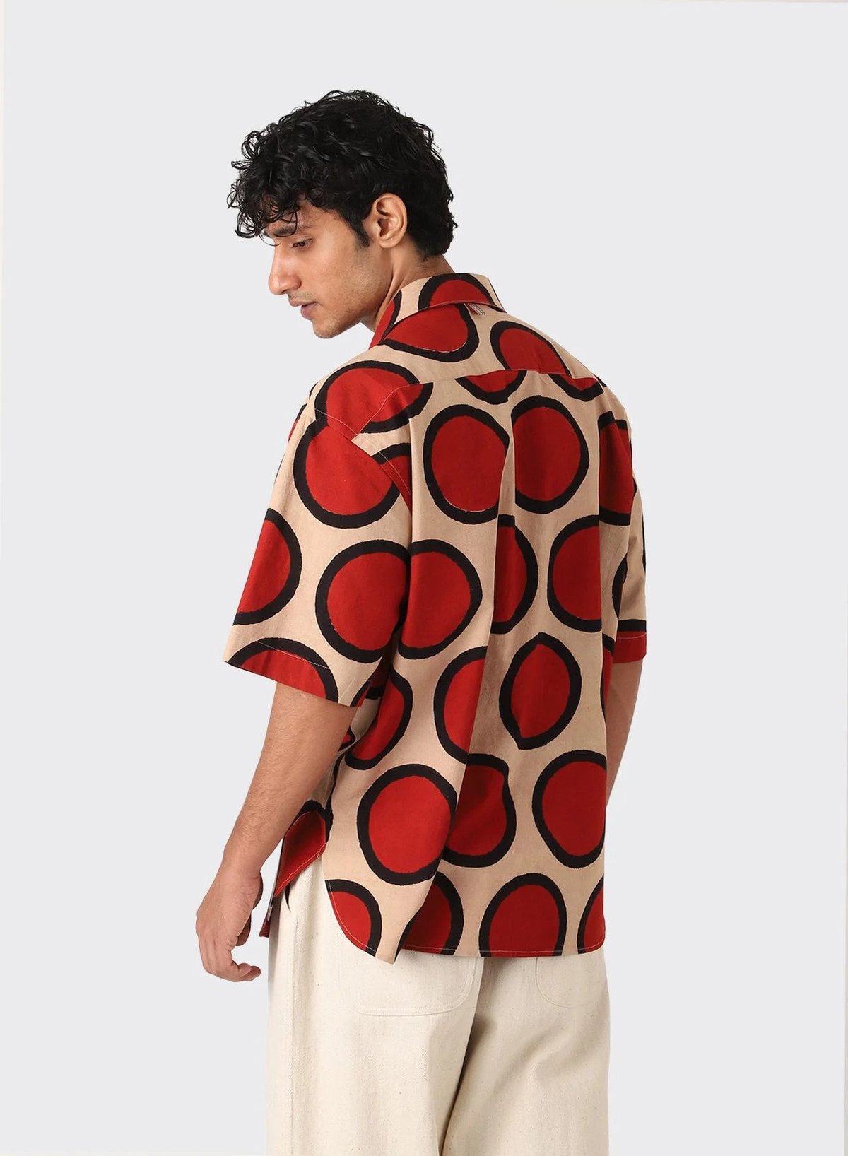 Kardo Ronen Short Sleeve Shirt - Red Circle | Garmentory