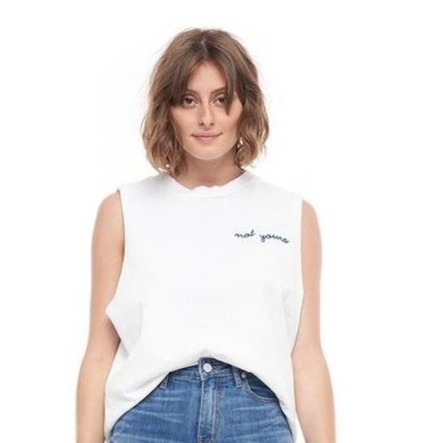 SANDRINE ROSE Lover Department Muscle Tee | Garmentory