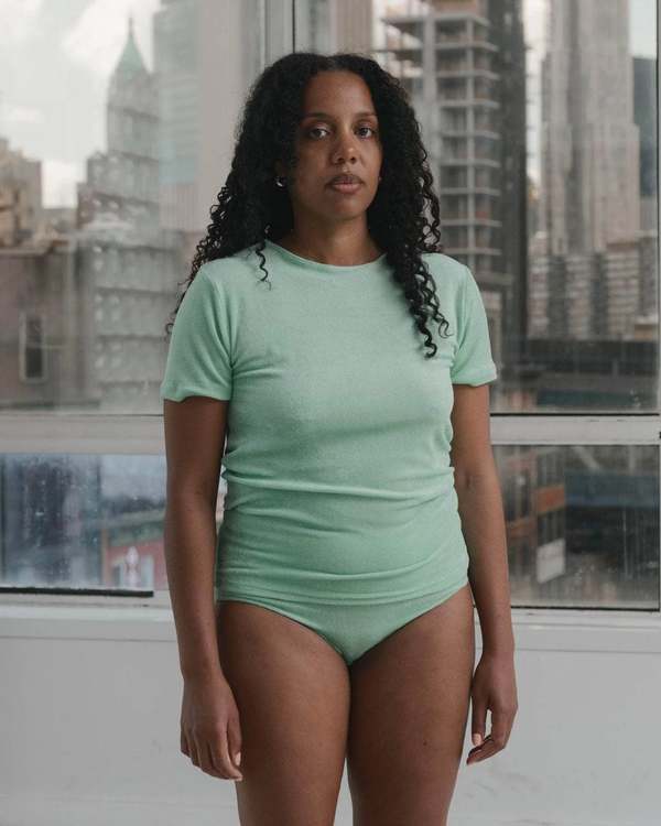 Baserange Omo Tee - Telu Green | Garmentory