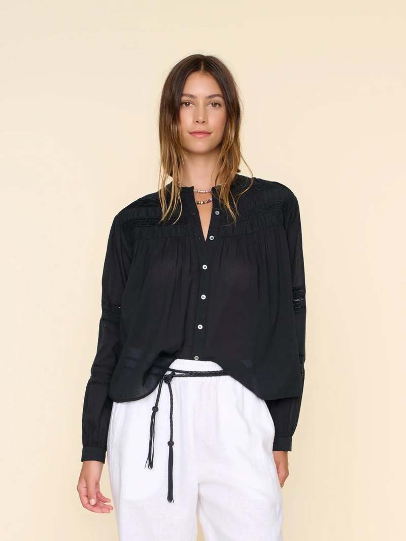 Xirena Allie Shirt - Black | Garmentory