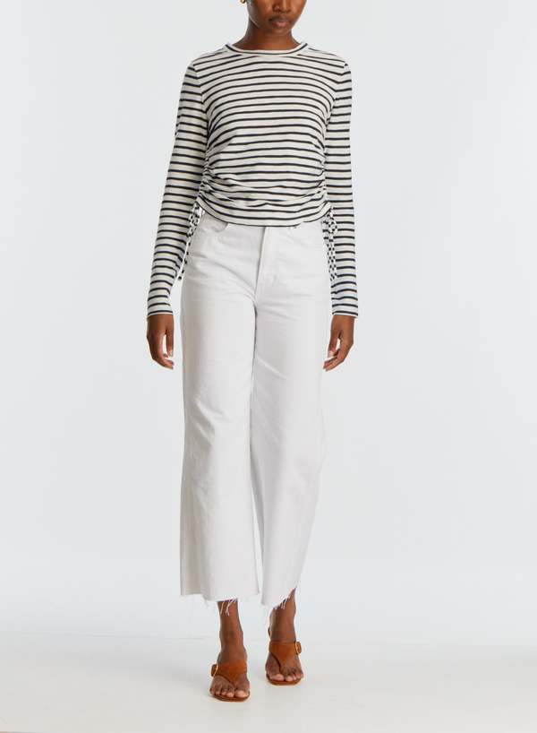 Veronica Beard Travis Top - Off White/Marine | Garmentory