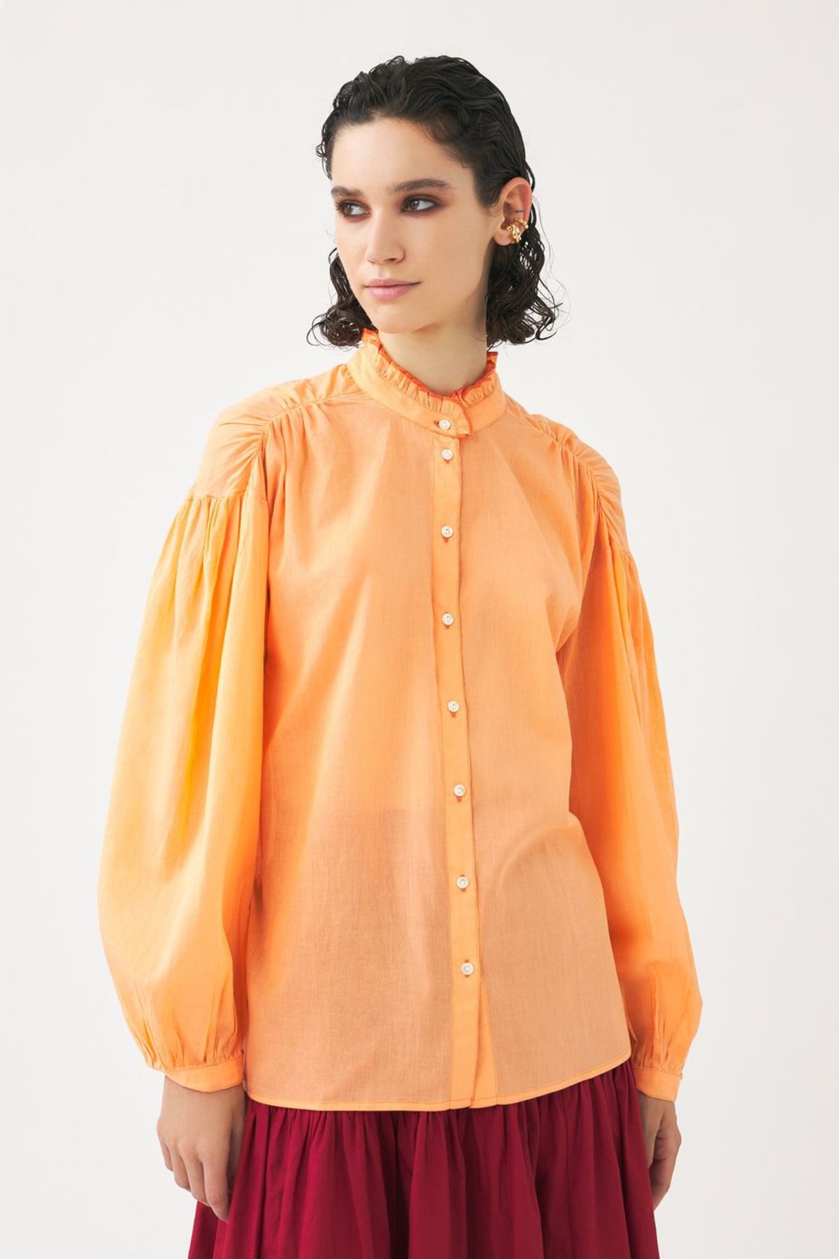 Antik Batik Anna Blouse 2 - Tangerine | Garmentory