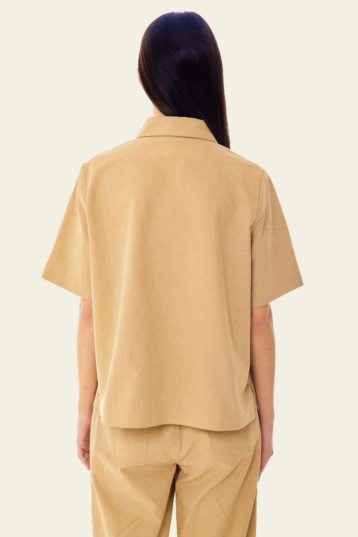 Find Me Now CARGO BOW BUTTON DOWN TOP - NOMAD | Garmentory