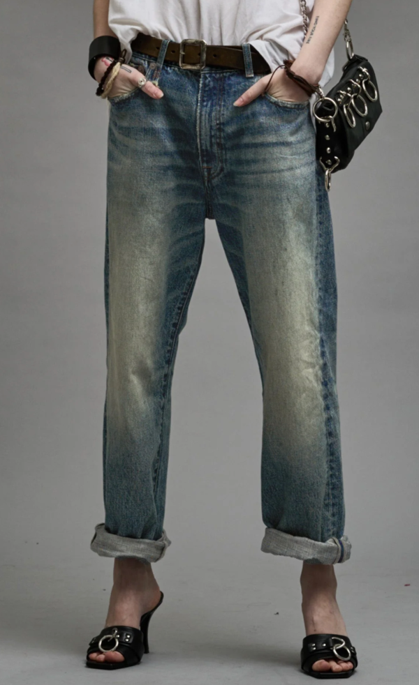 R13 Cuffed X BF Jeans - Clinton Blue | Garmentory