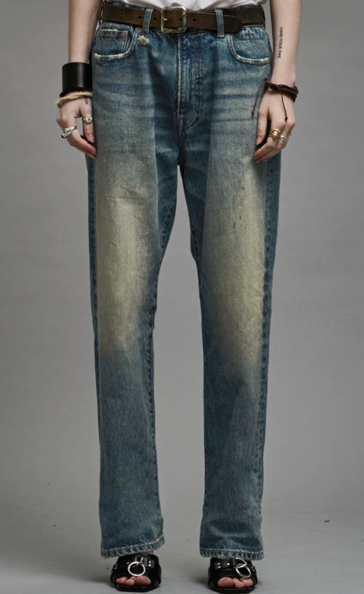 R13 Cuffed X BF Jeans - Clinton Blue | Garmentory