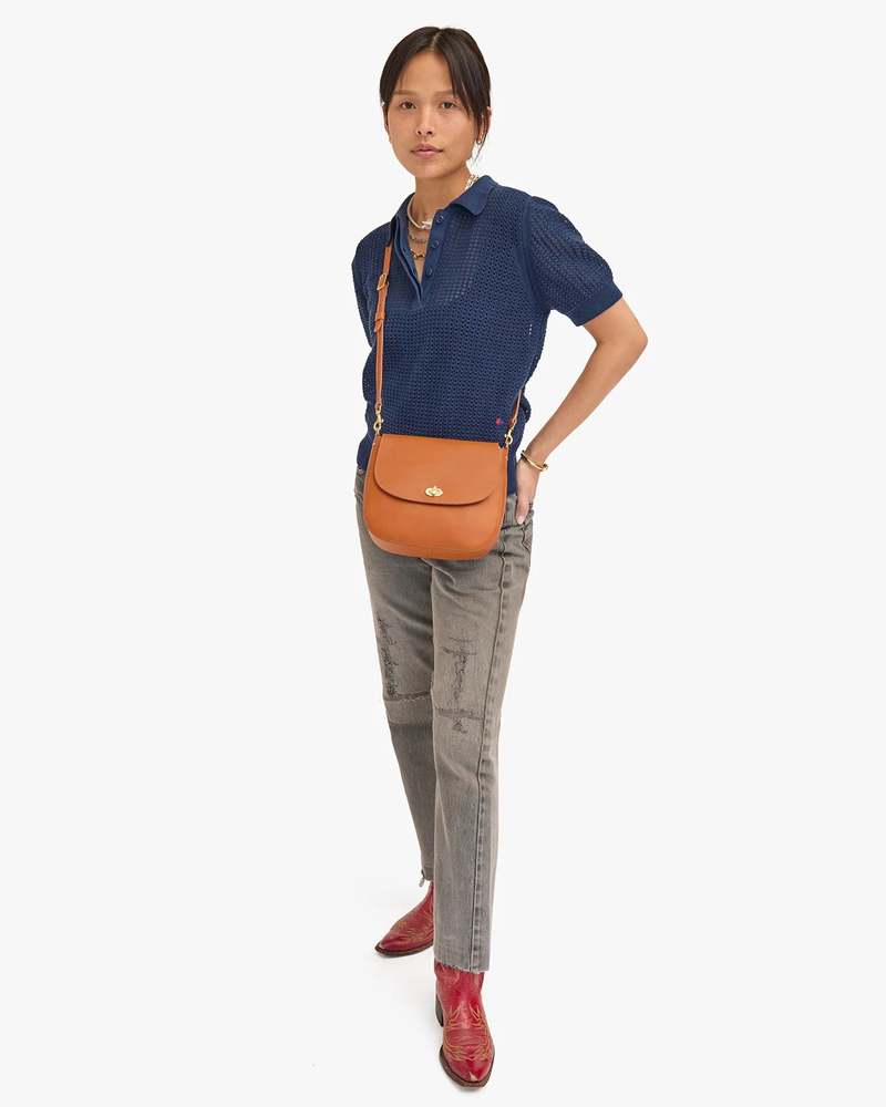 Clare V. Turnlock Louis Bag - Cuoio | Garmentory