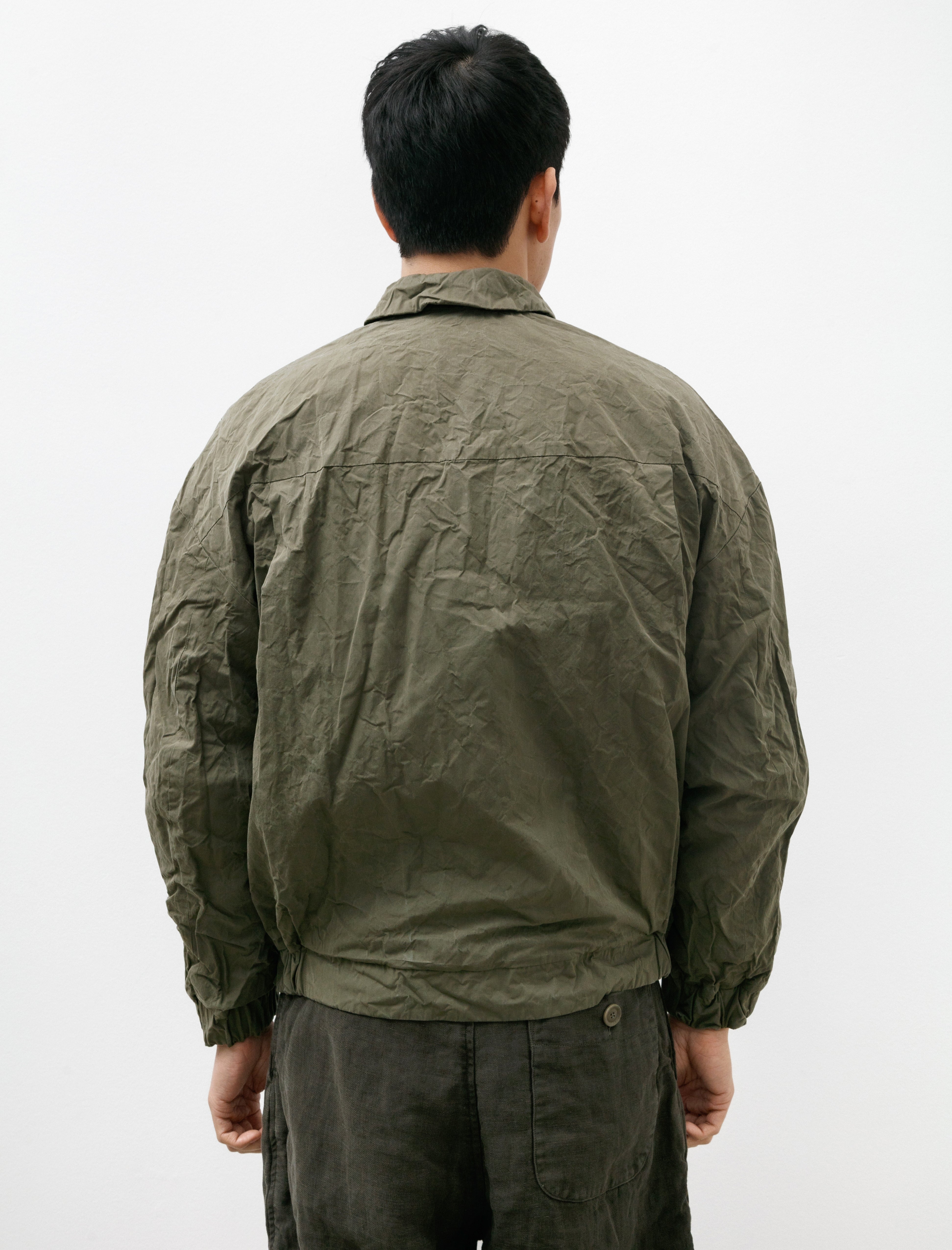 Casey Casey Mens Harrington Card Jacket - Faded Olive | Garmentory