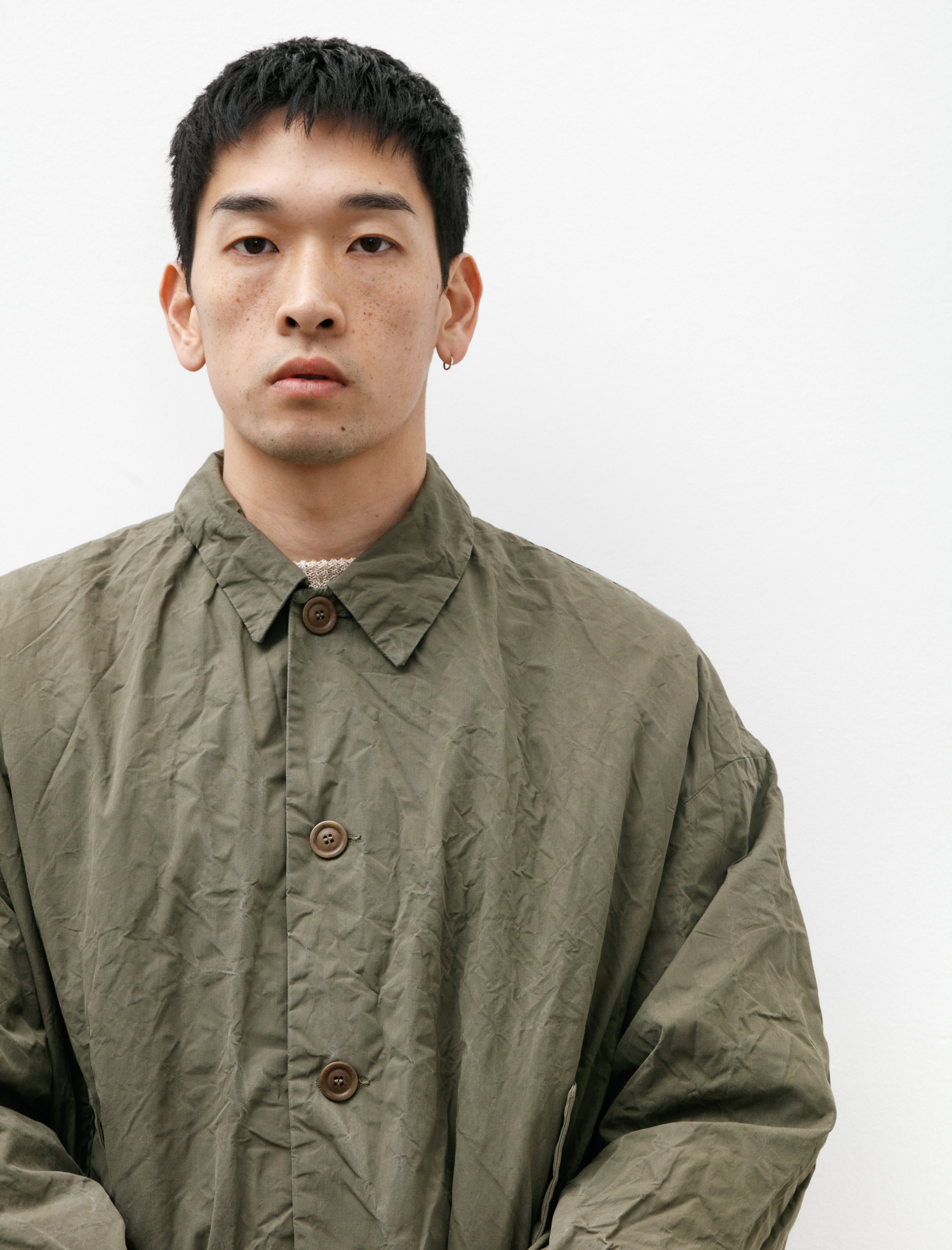 Casey Casey Mens Harrington Card Jacket - Faded Olive | Garmentory