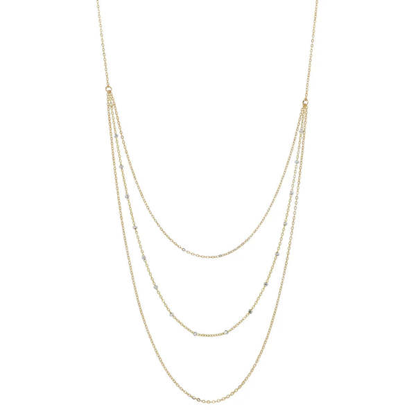 Ofina Jewelry Triple Layer 2-Tone Ball Chain Necklace | Garmentory
