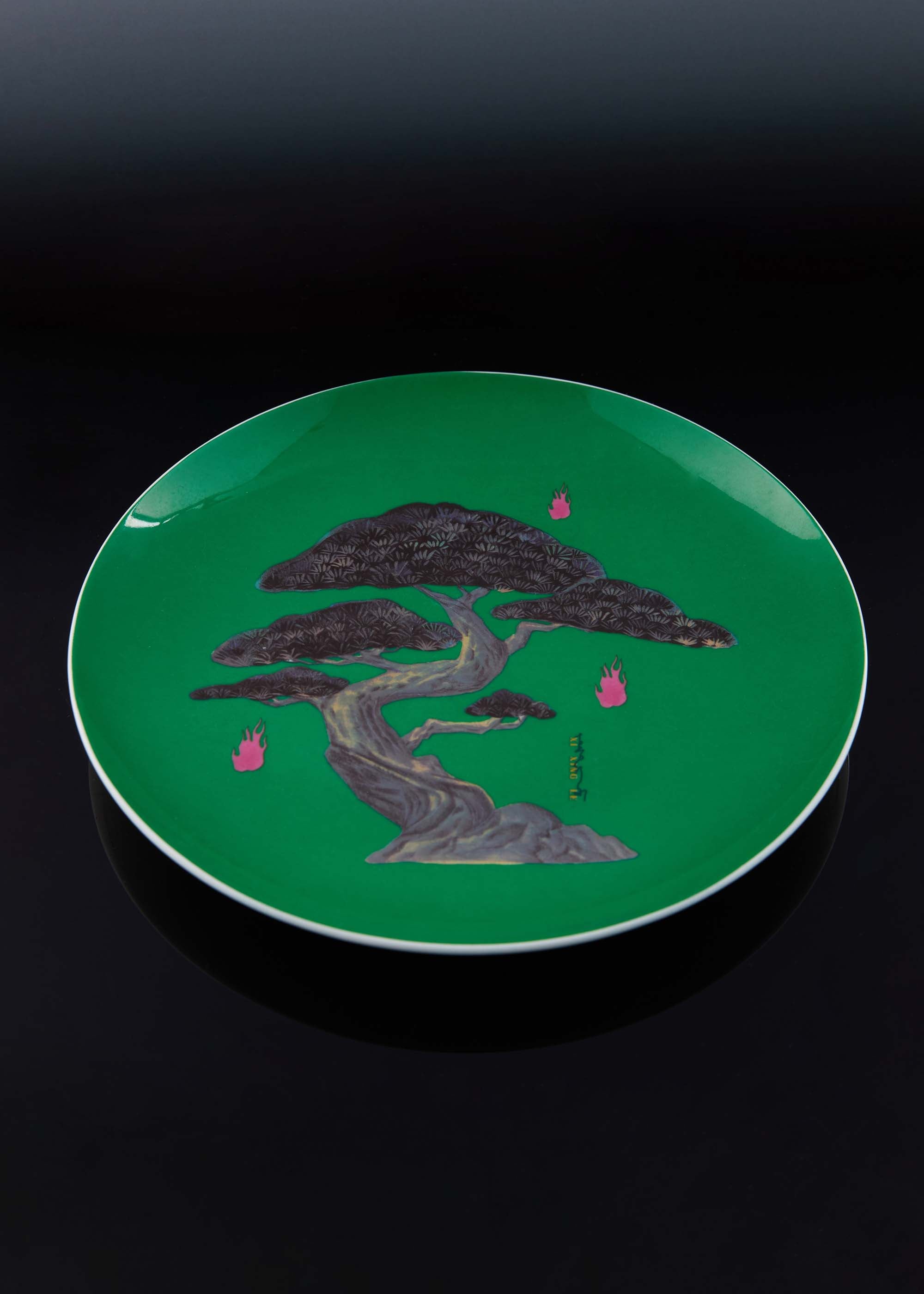 XIXINGLE Cypress Plate - Pink/Green | Garmentory