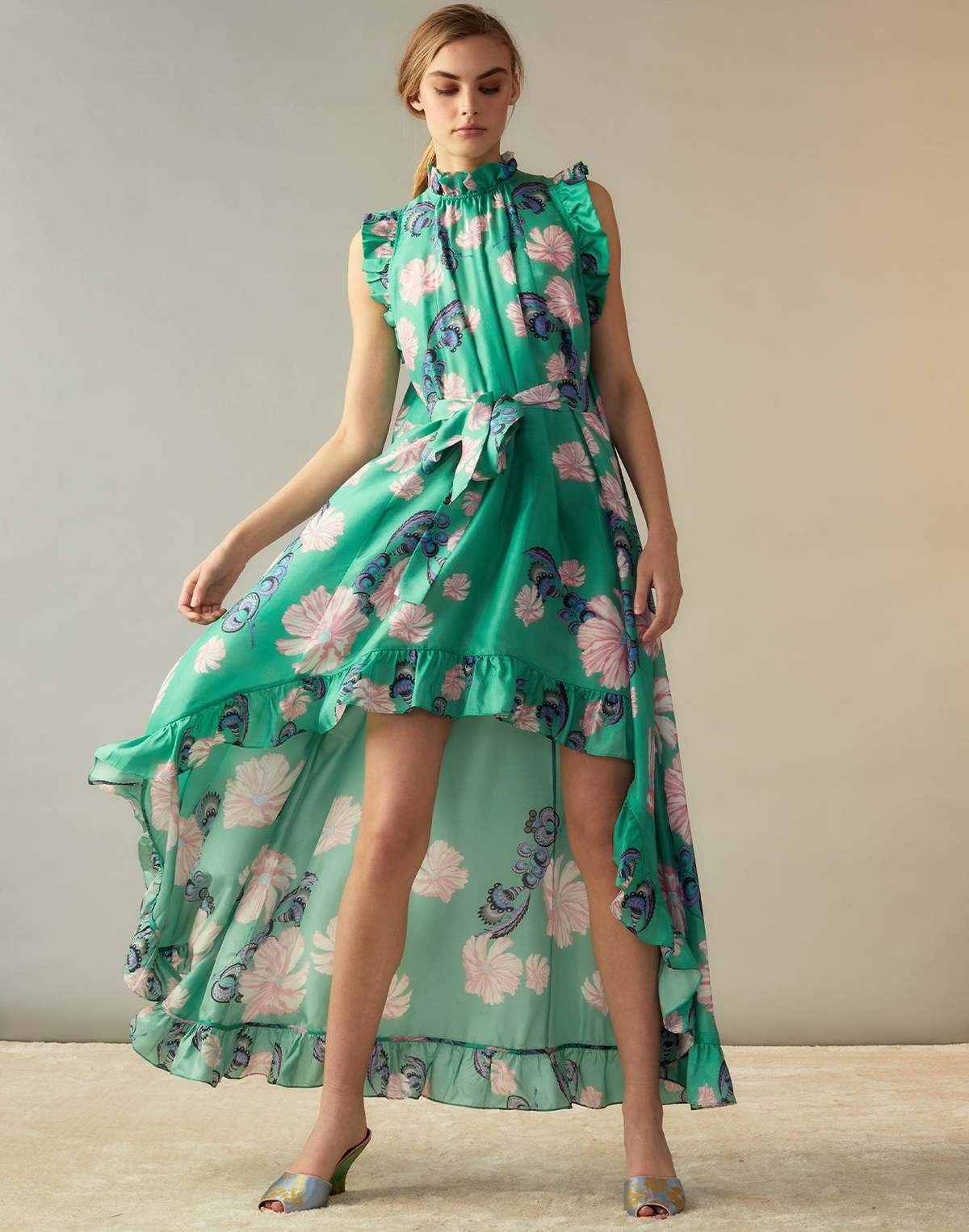 Cynthia Rowley Garden of Eden Dress - Green Floral | Garmentory