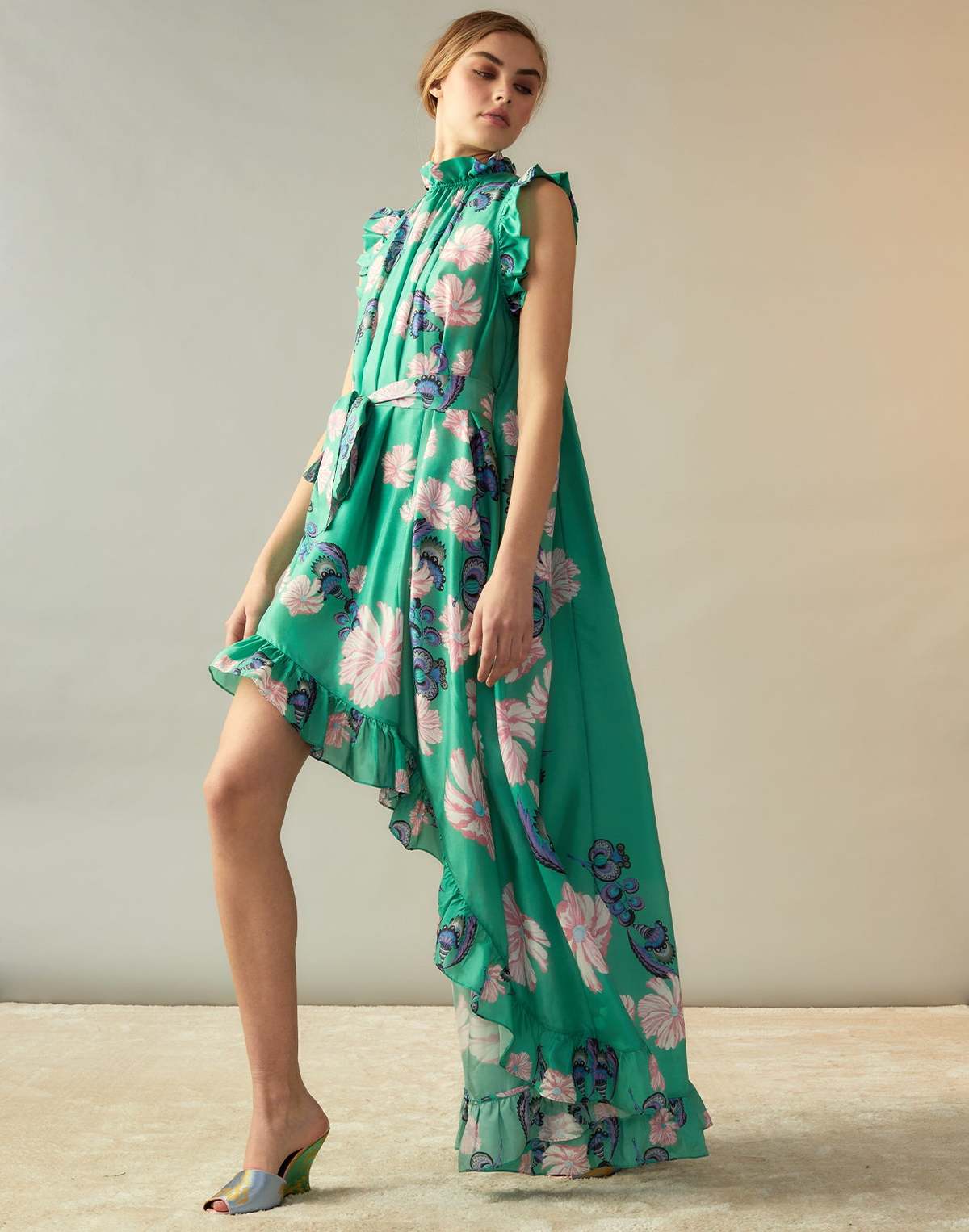 Cynthia Rowley Garden of Eden Dress - Green Floral | Garmentory