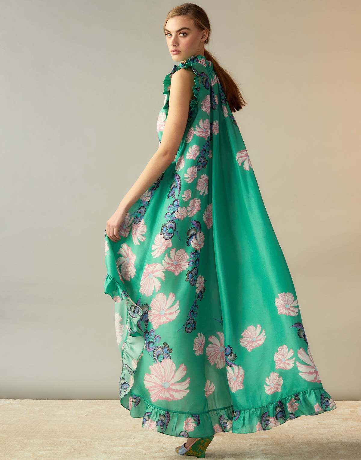 Cynthia Rowley Garden of Eden Dress - Green Floral | Garmentory