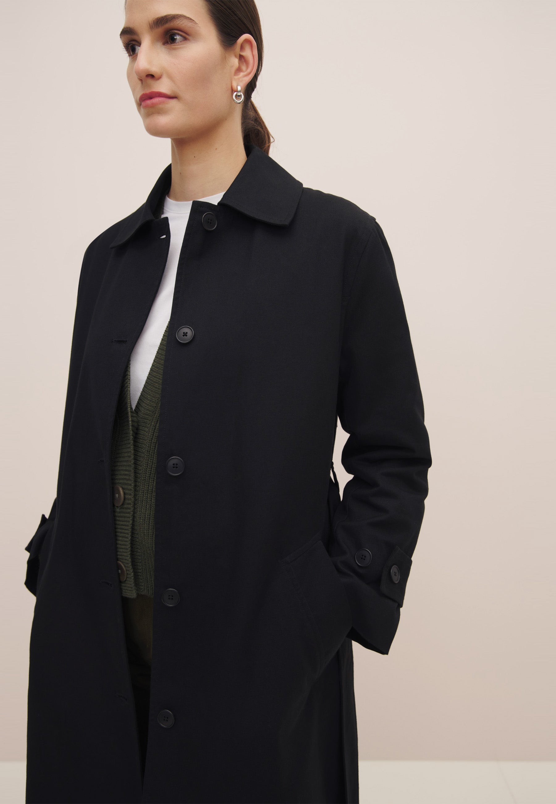 Kowtow Cleo Trench Coat - Black | Garmentory