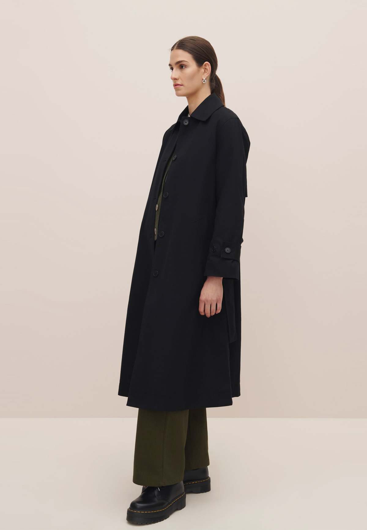 Kowtow Cleo Trench Coat - Black | Garmentory