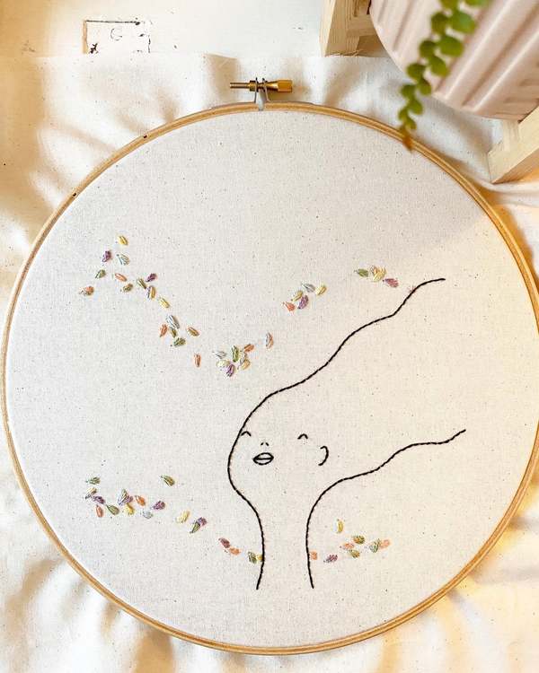 Smallwoods Studios Chris Davis Illustration Embroidery IV | Garmentory