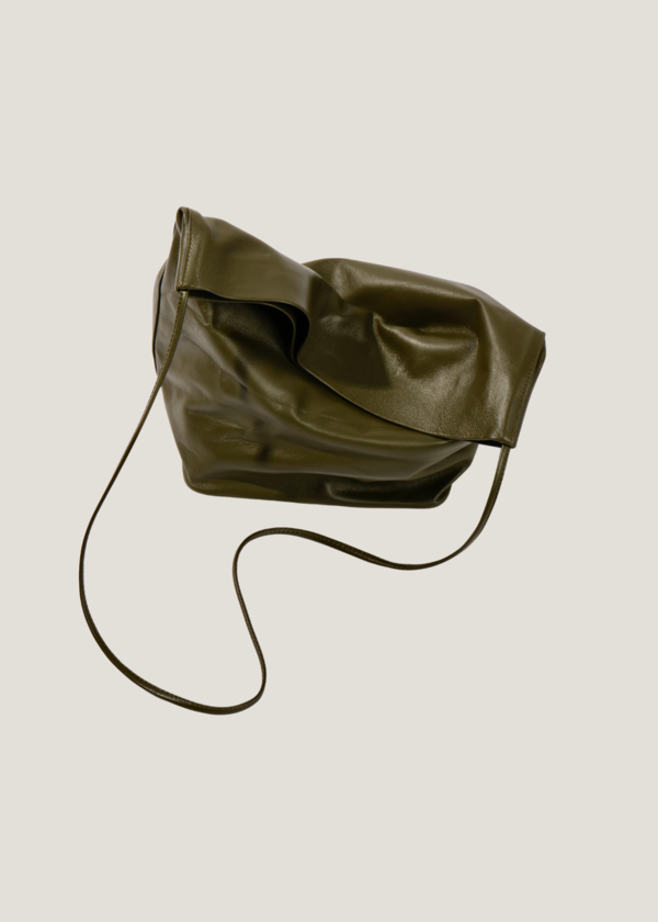 Modern Weaving Single Strap Tall Crossbody - Army | Garmentory