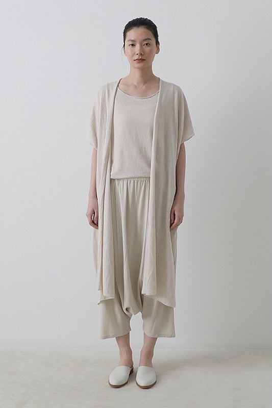Evam Eva Linen Robe Vest - ivory | Garmentory