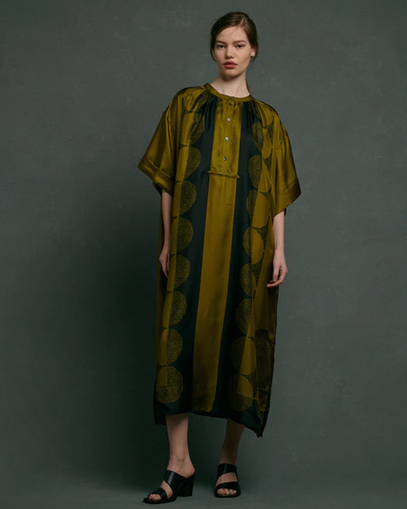 soeur Athena Dress - Black/Khaki | Garmentory