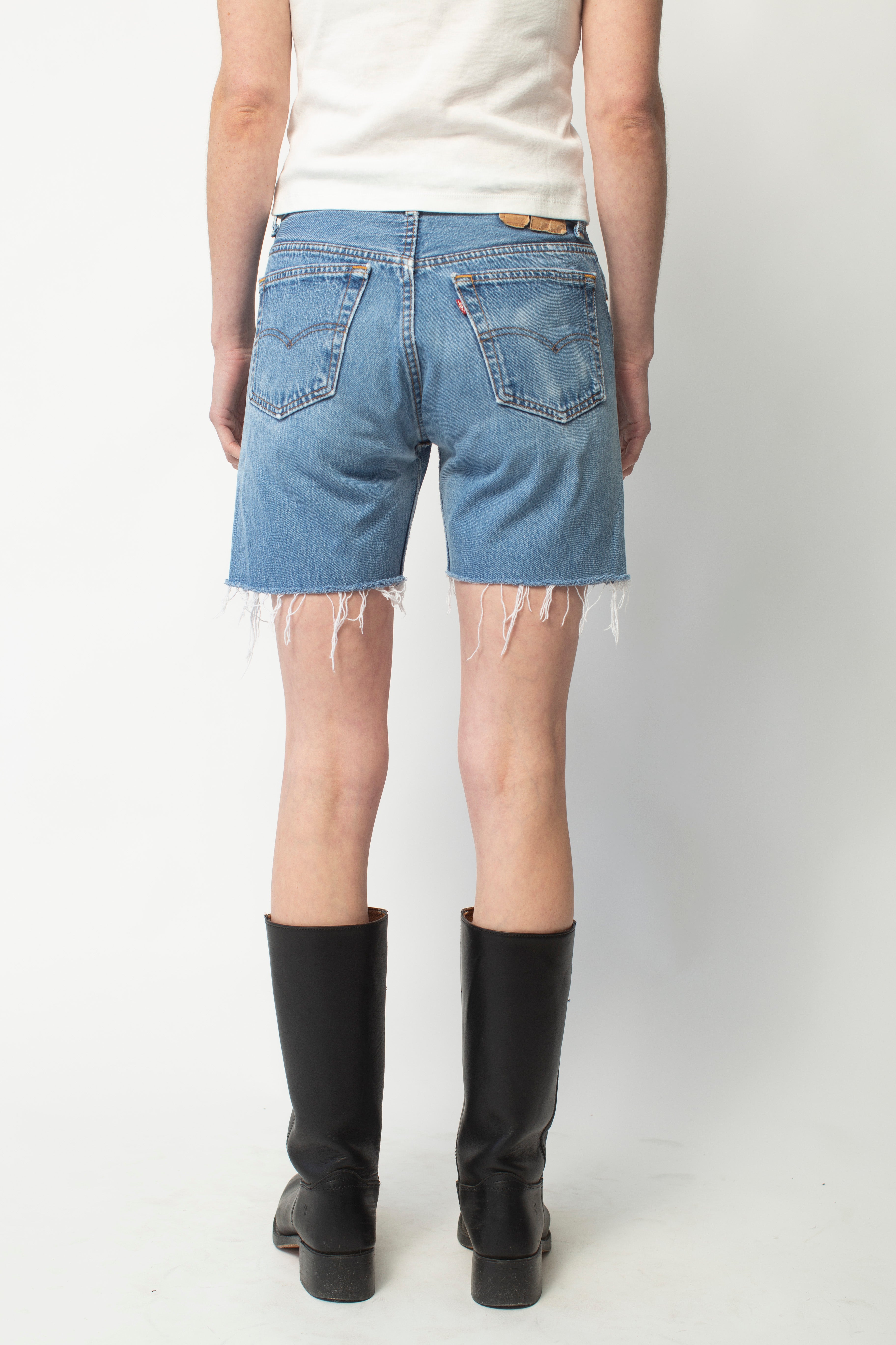 Vintage Levi's 501 Denim Cut-Offs denim - blue | Garmentory