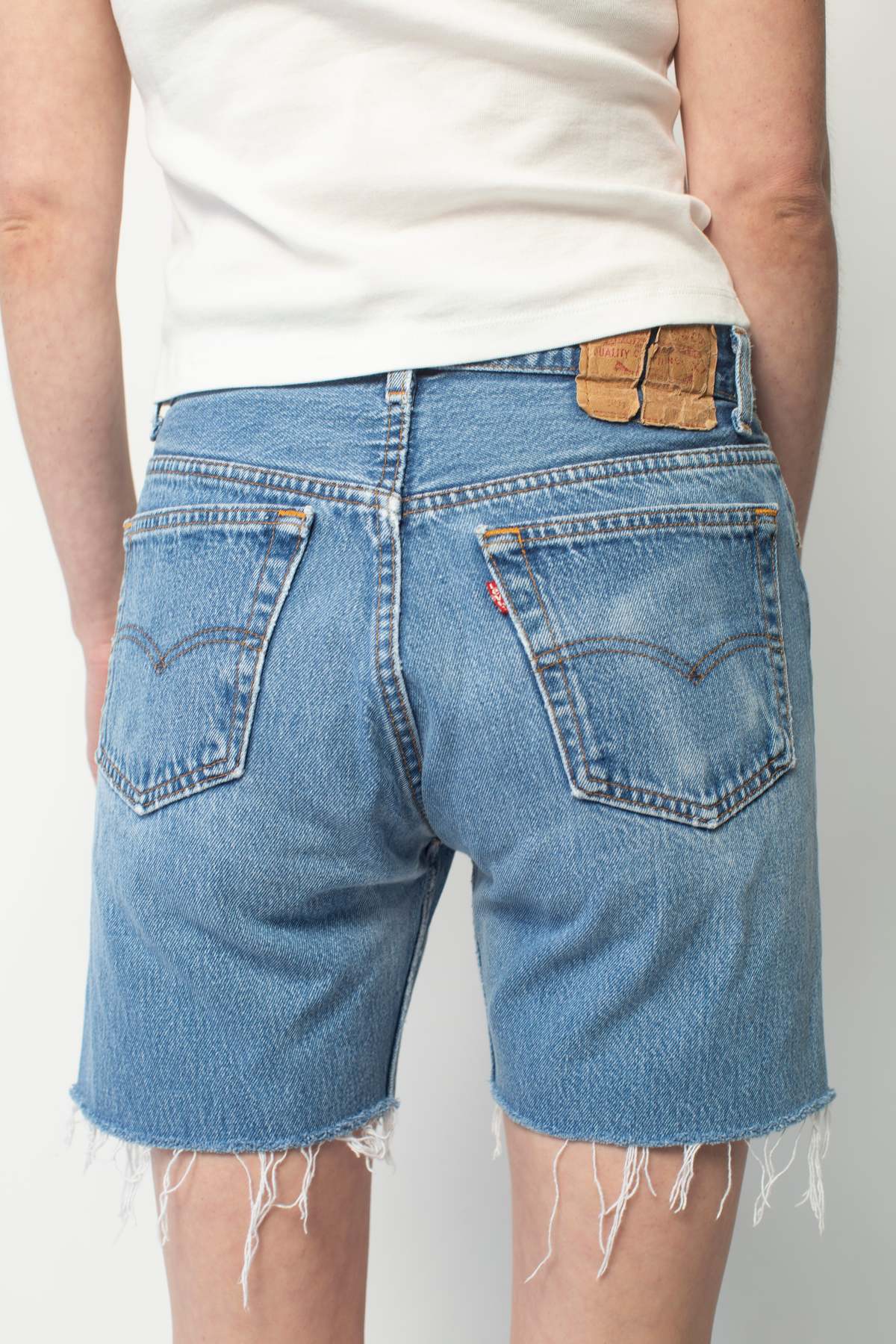Vintage Levi's 501 Denim Cut-Offs denim - blue | Garmentory