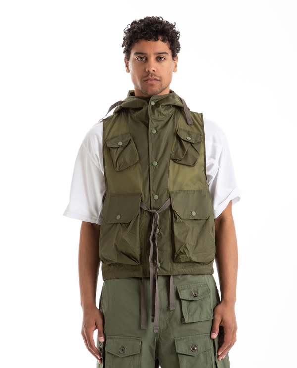 Engineered Garments Field Vest - Dark Olive | Garmentory