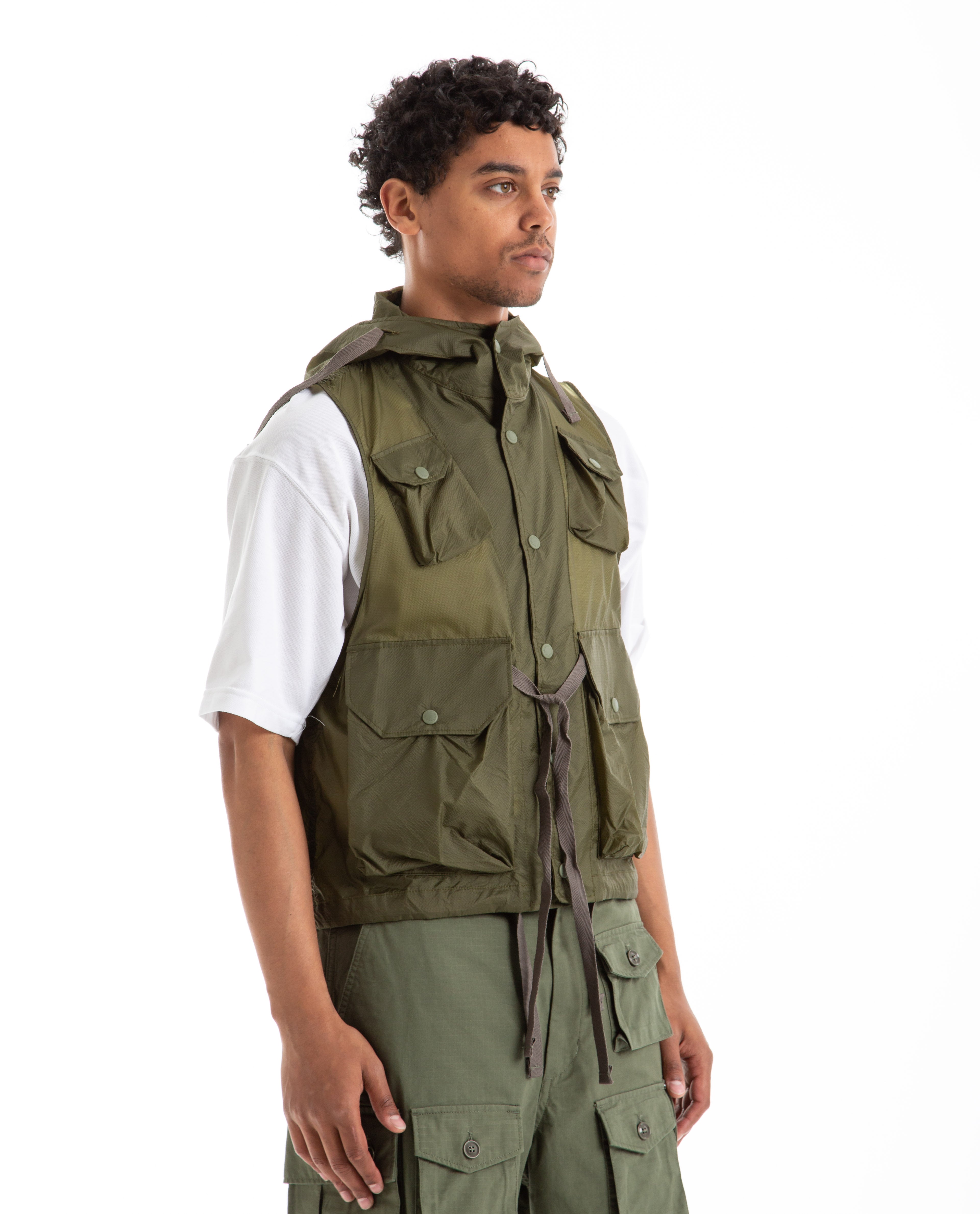 Engineered Garments Field Vest - Dark Olive | Garmentory