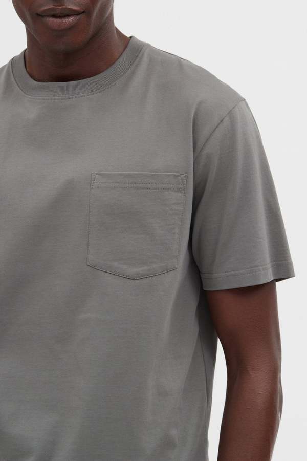 Norse Projects Johannes Organic Pocket T Shirt - Pewter | Garmentory