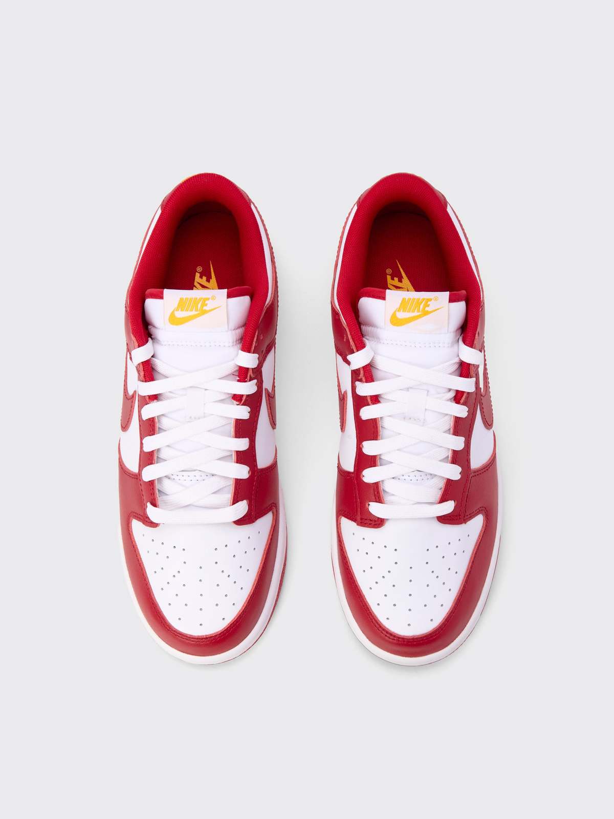 Nike Dunk Low Retro USC Shoes - Gym Red/ Gym Red White University Gold ...