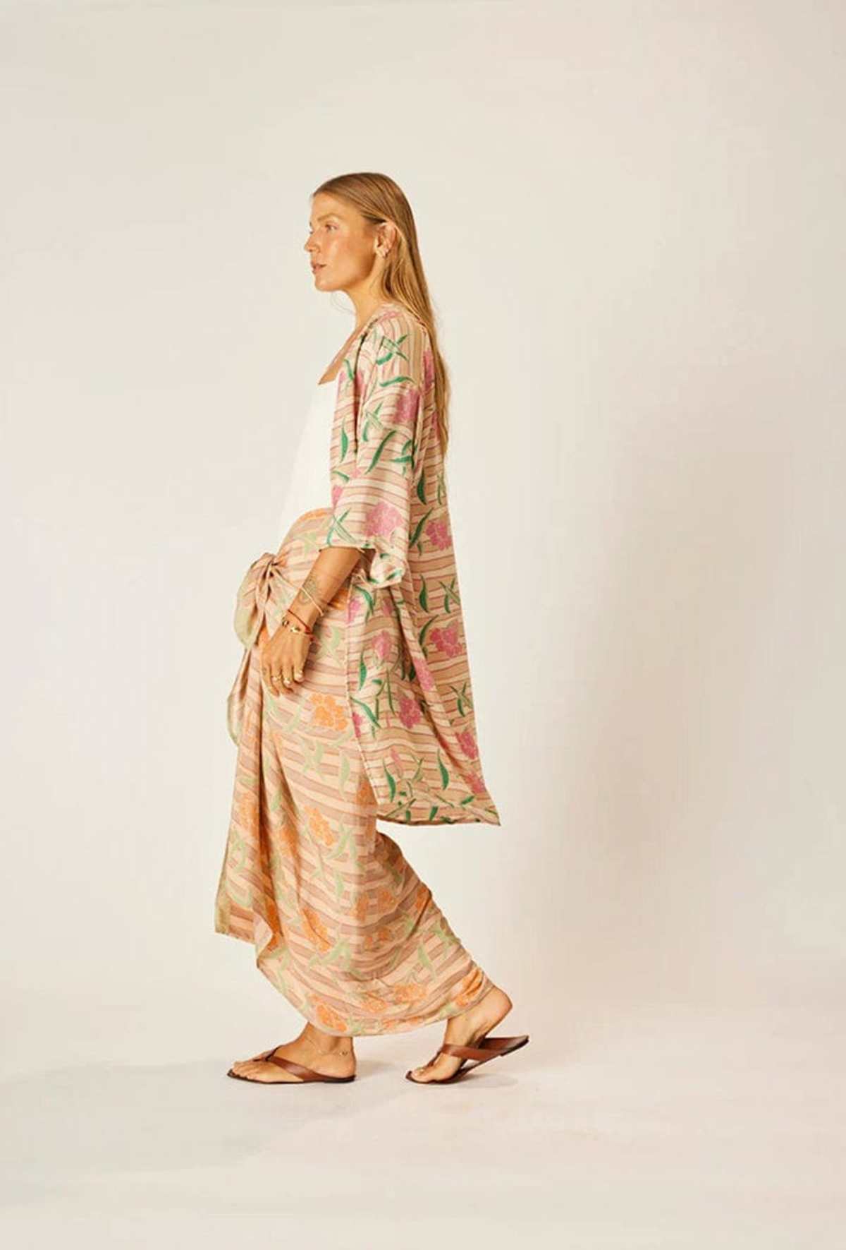 Natalie Martin Lennon Kimono - Chamomile Rose | Garmentory