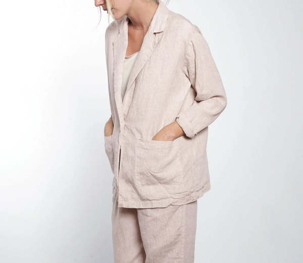 It Is Well L.A. Linen Blazer | Garmentory