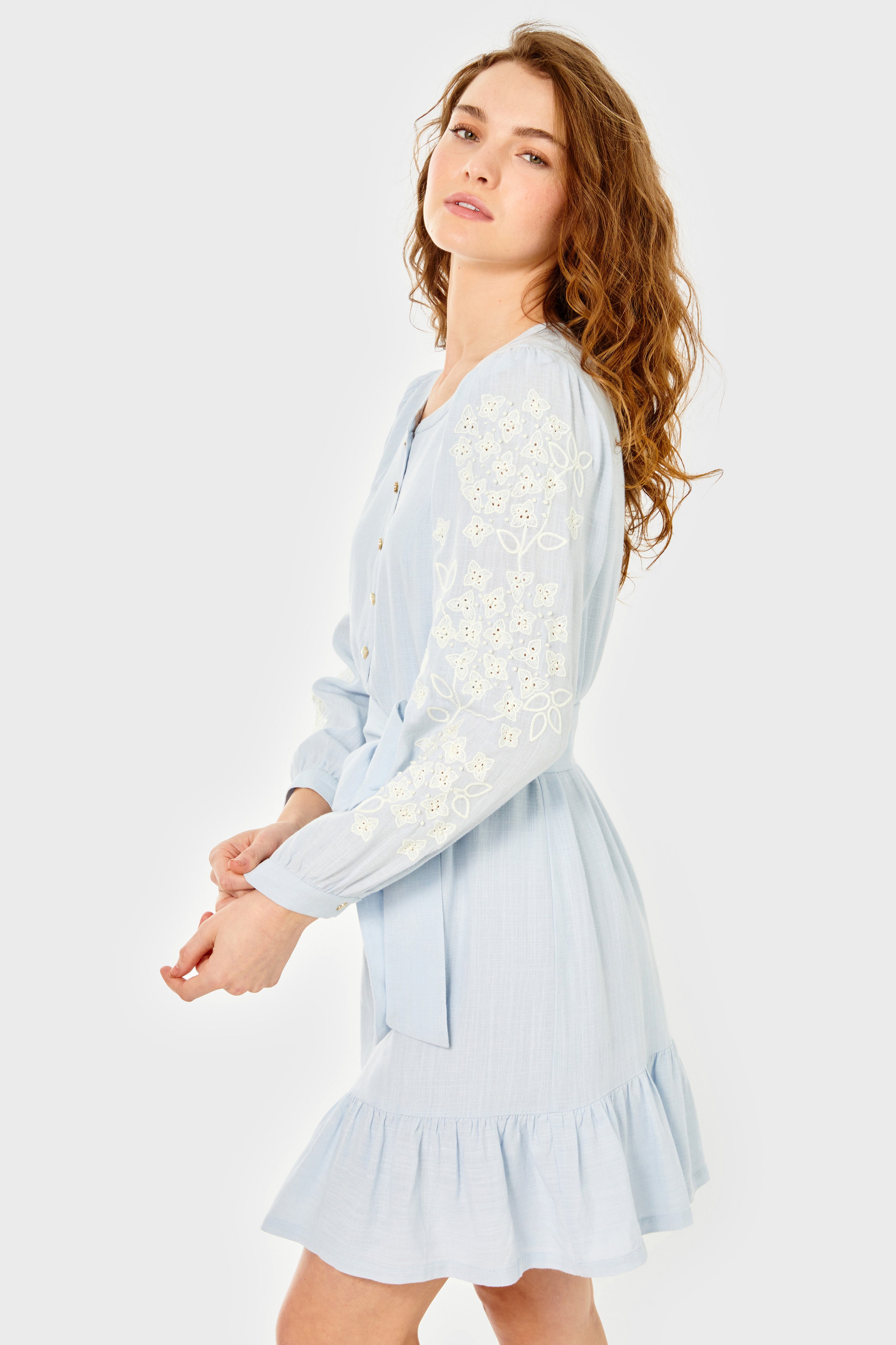 Cartolina Allyson Dress - Halogen Blue | Garmentory