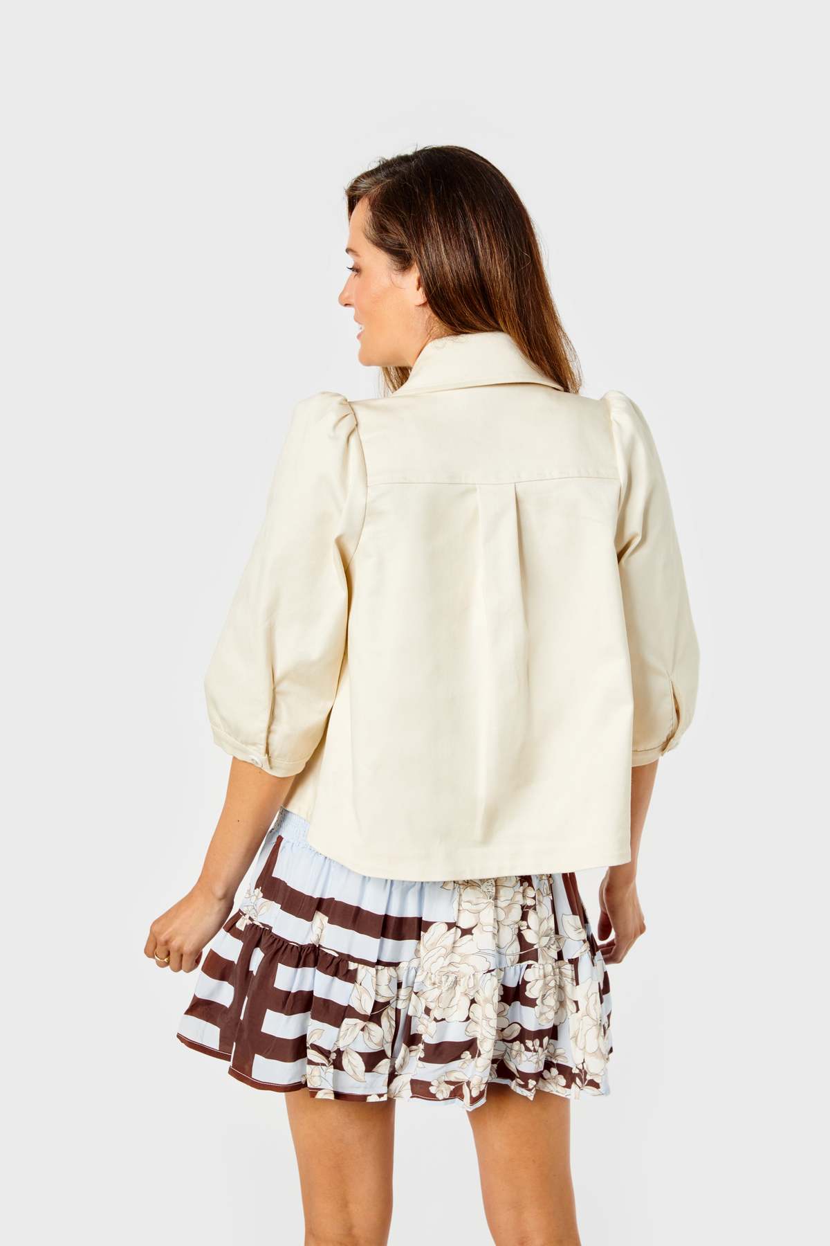 Cartolina Colby Cotton Twill Jacket - White Cap | Garmentory