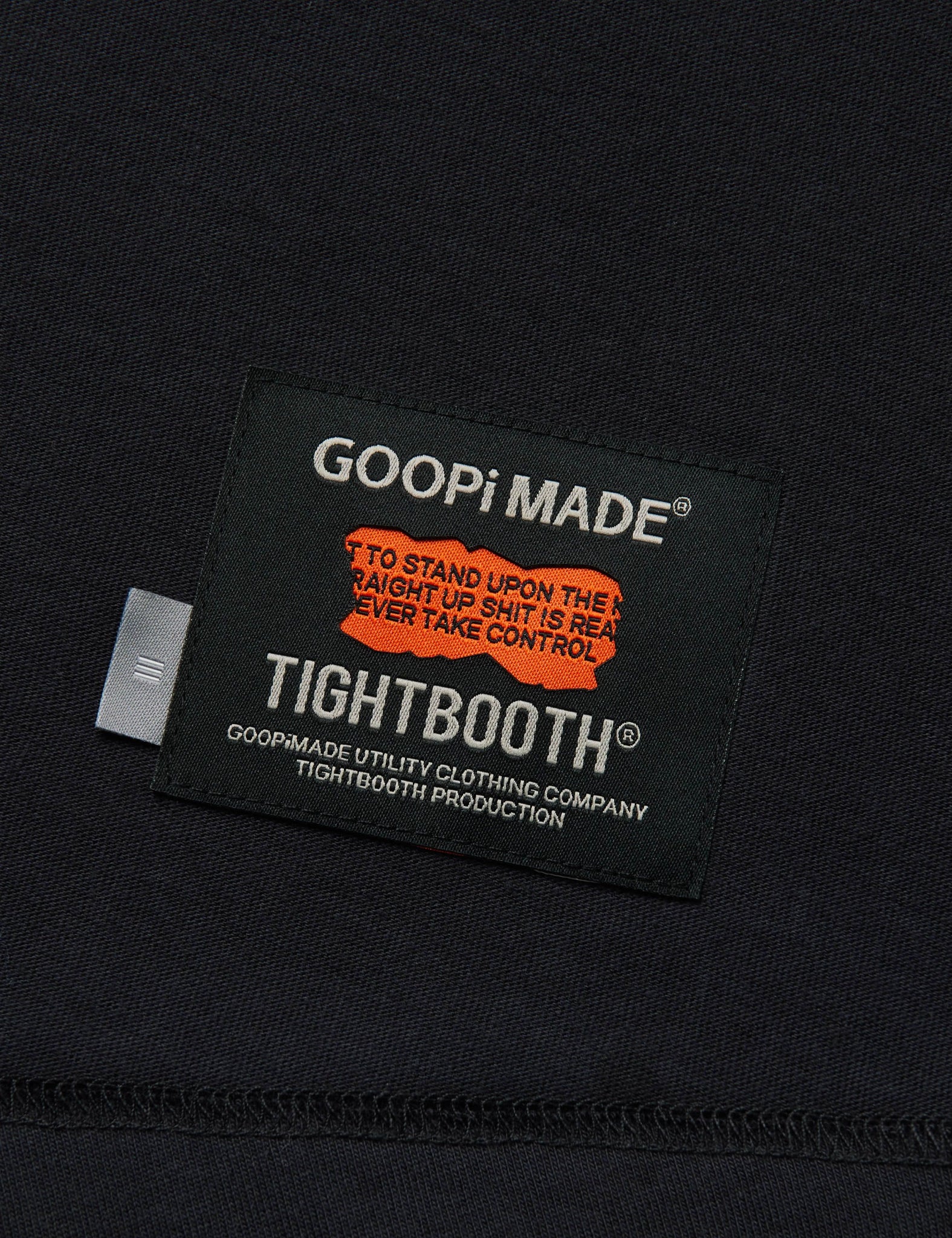 GOOPiMADE Super Wide Logo T Shirt - Black | Garmentory