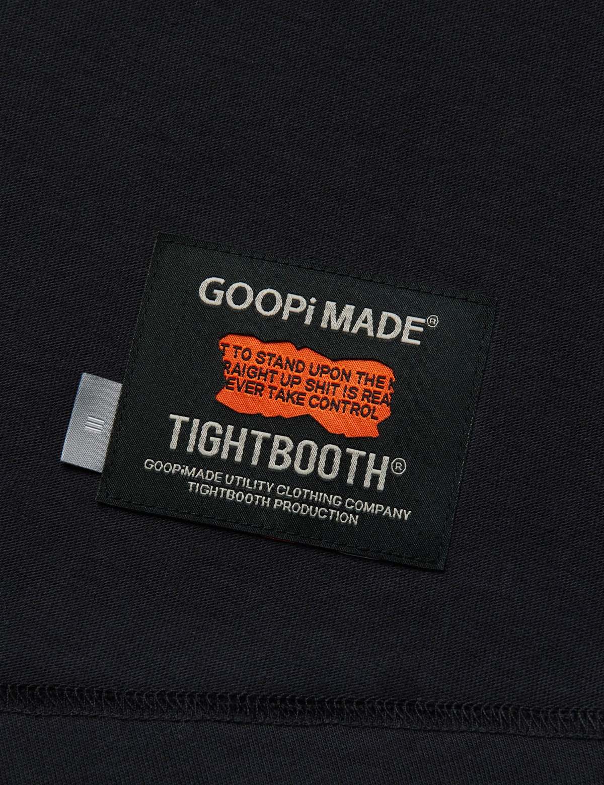GOOPiMADE Super Wide Logo T Shirt - Black | Garmentory