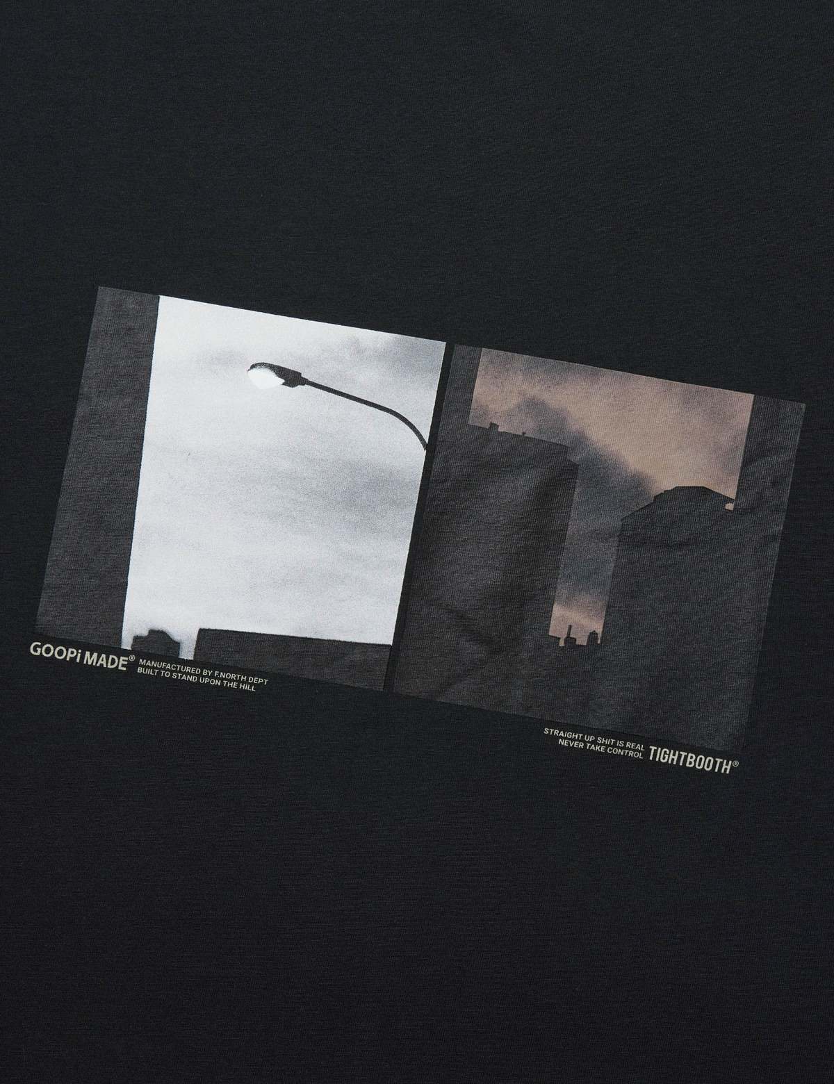 GOOPiMADE Super Wide Logo T Shirt - Black | Garmentory