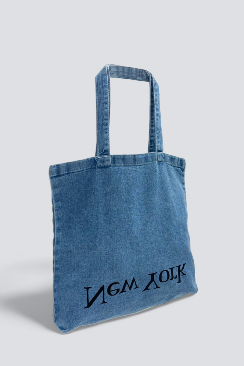Assembly Denim New York Logo Tote Bag - blue | Garmentory