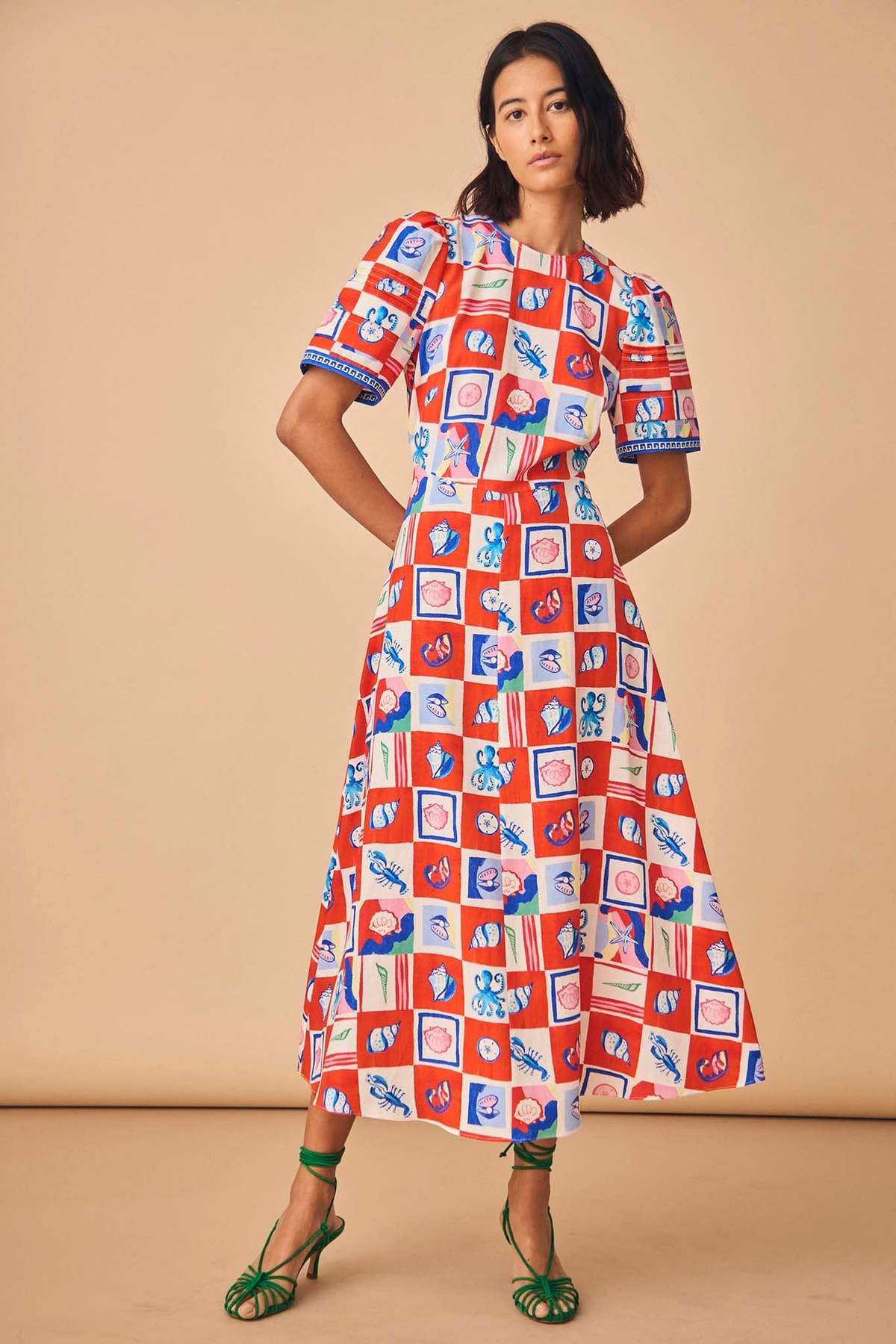 Hunter Bell Casey Dress - Sea Tiles | Garmentory