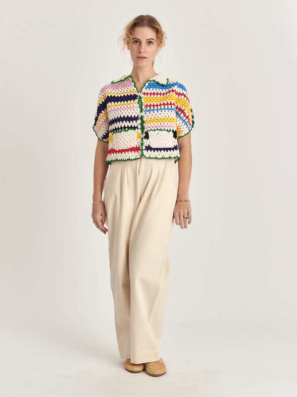 Mii Collection Hand Woven Top - Multi | Garmentory