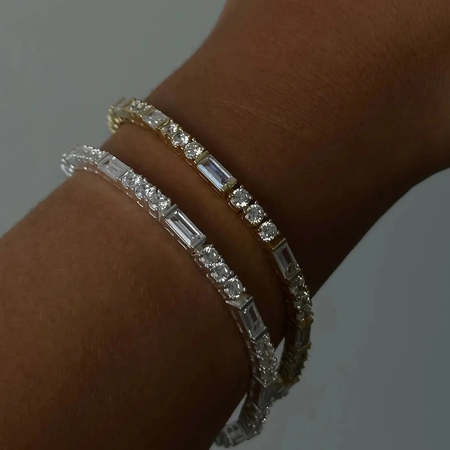 Drae Amina Tennis Bracelet - Gold | Garmentory