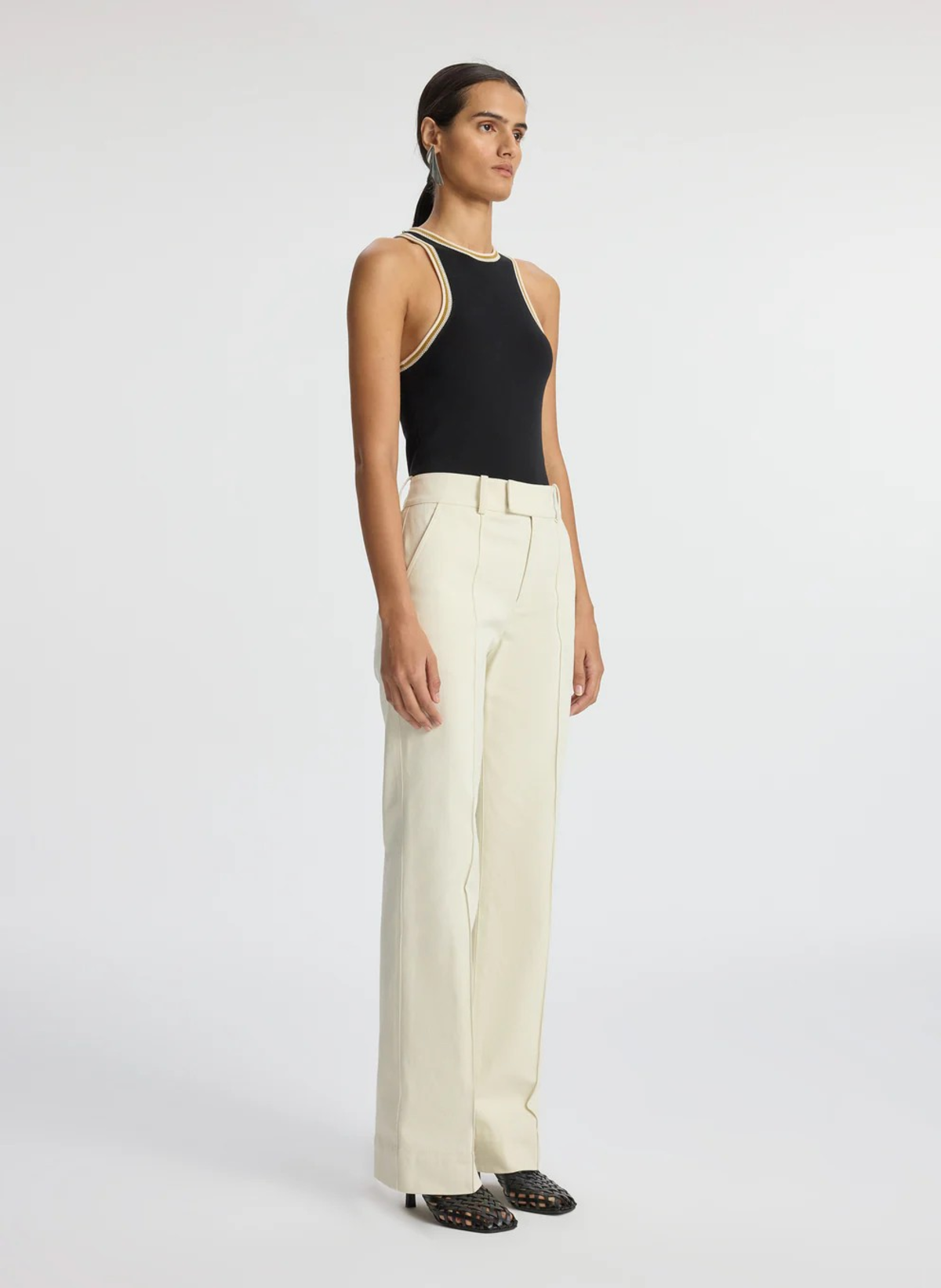 A.L.C. Nelly Knit Tank - black | Garmentory