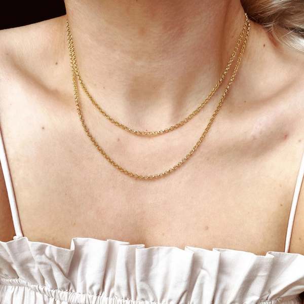 Goldie Jewelry Studio Tiny Rolo Charm Chain | Garmentory