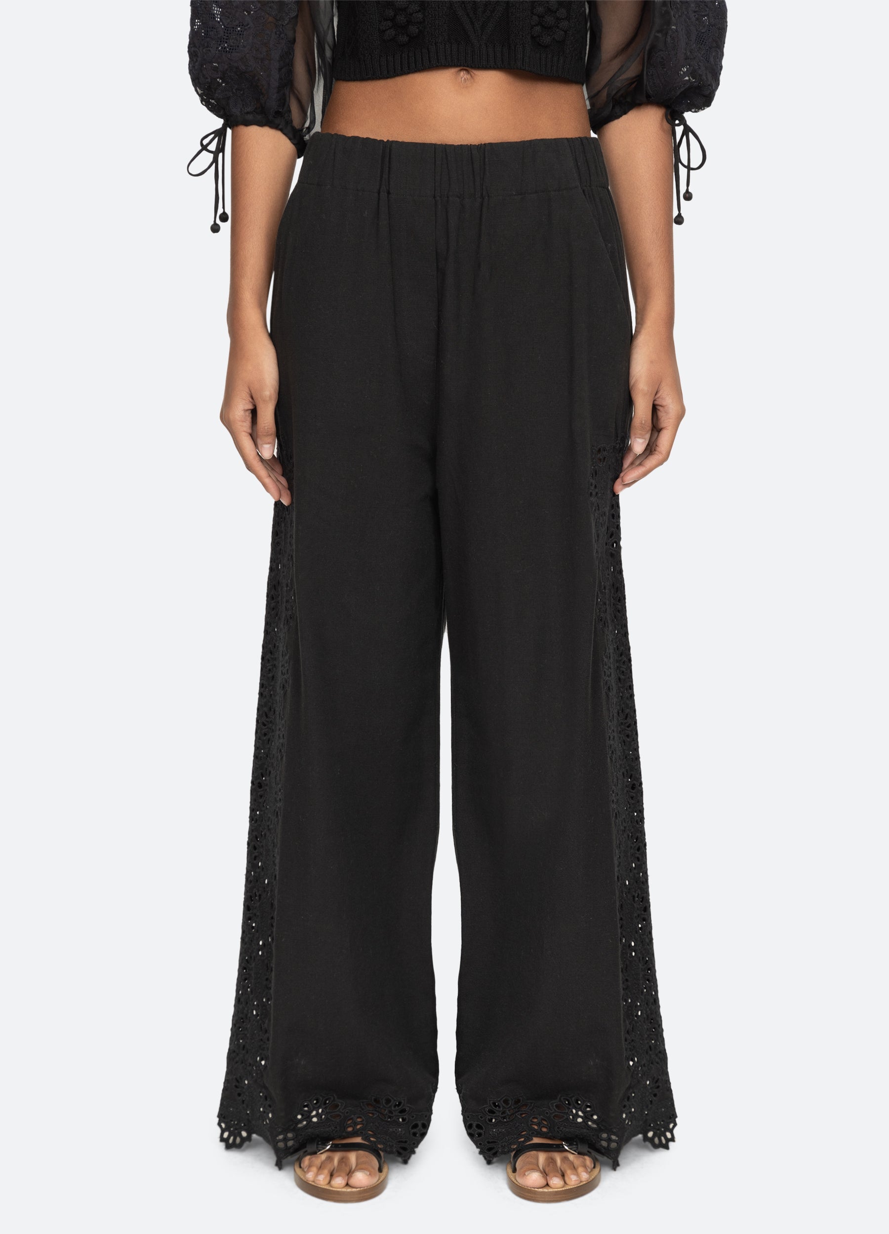 Sea NY Edith Pants - Cream/Black | Garmentory