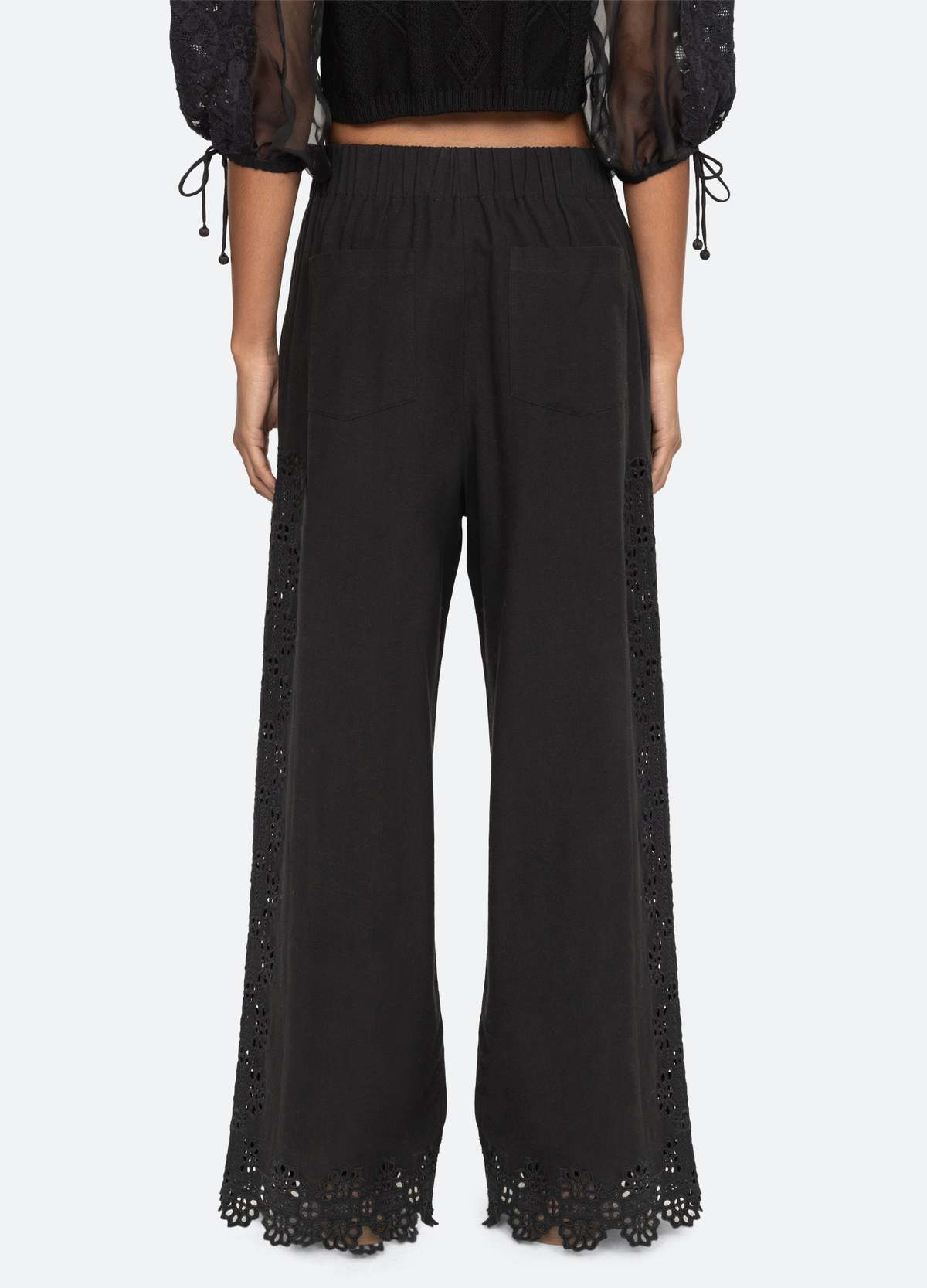 Sea NY Edith Pants - Cream/Black | Garmentory