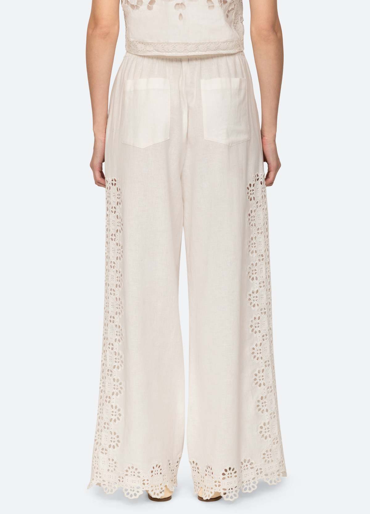 Sea NY Edith Pants - Cream/Black | Garmentory