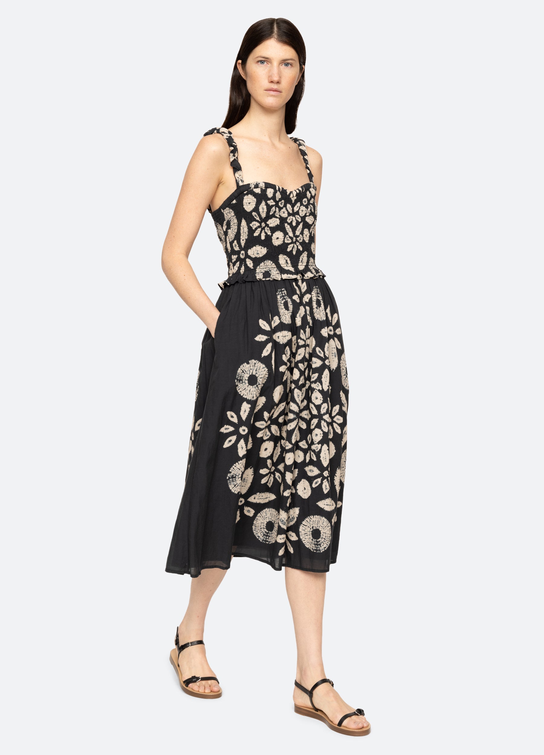 Sea NY Thea Dress - Black/Lilac | Garmentory
